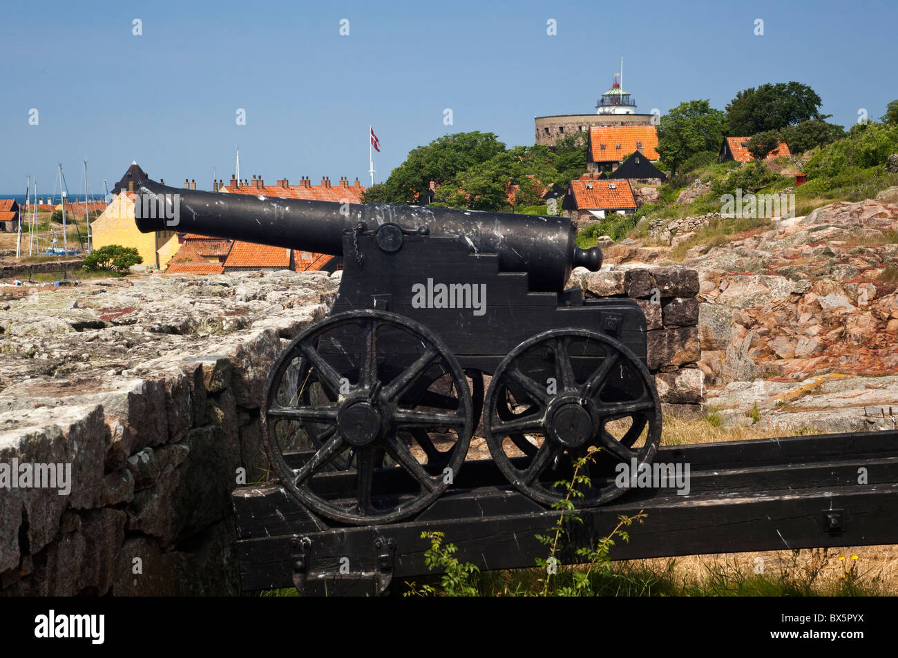 Canon at Christiansø. Bornholm, Denmark Stock Photo - Alamy