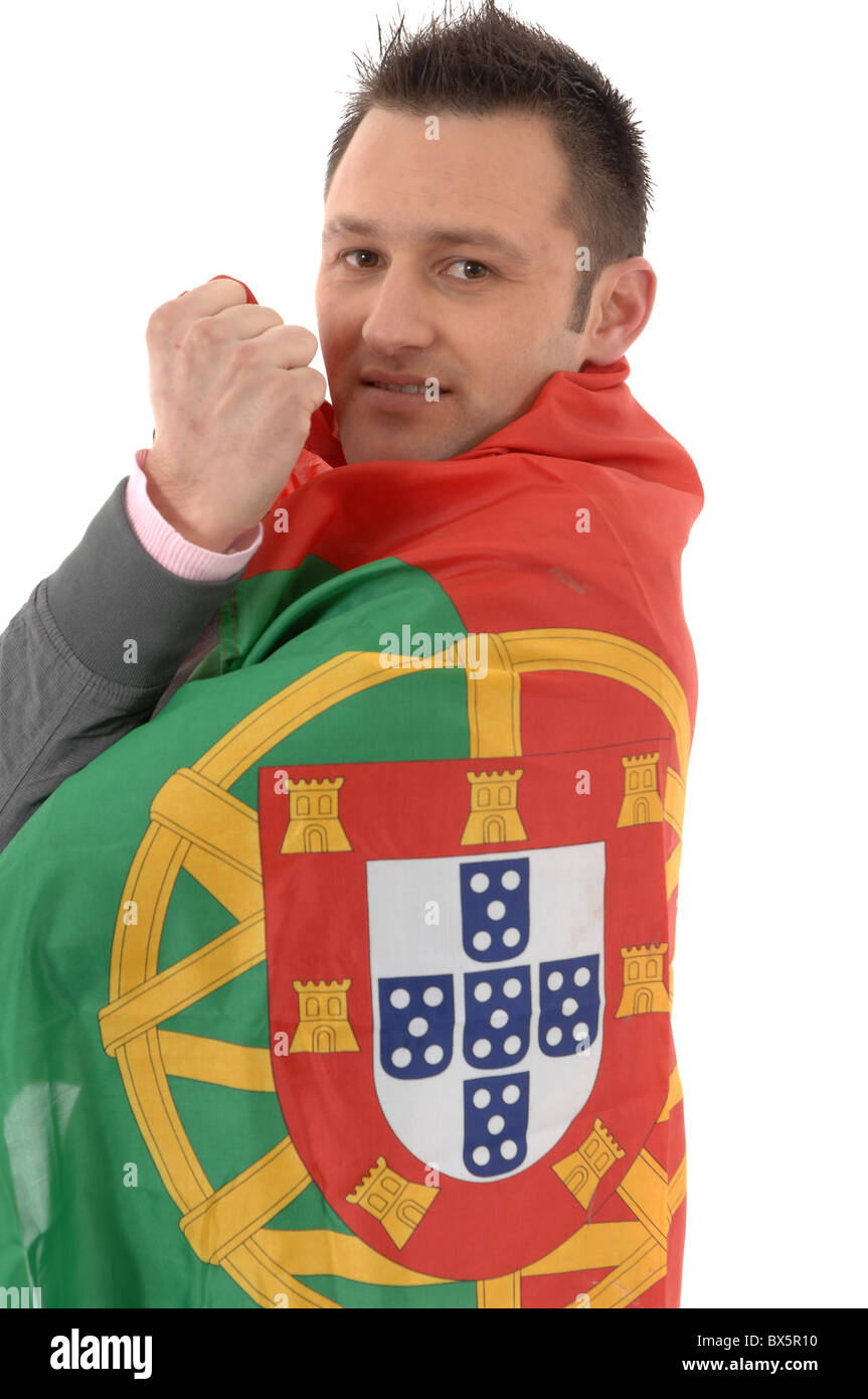 Soccer fans, isolated on white background Stock Photo - Alamy