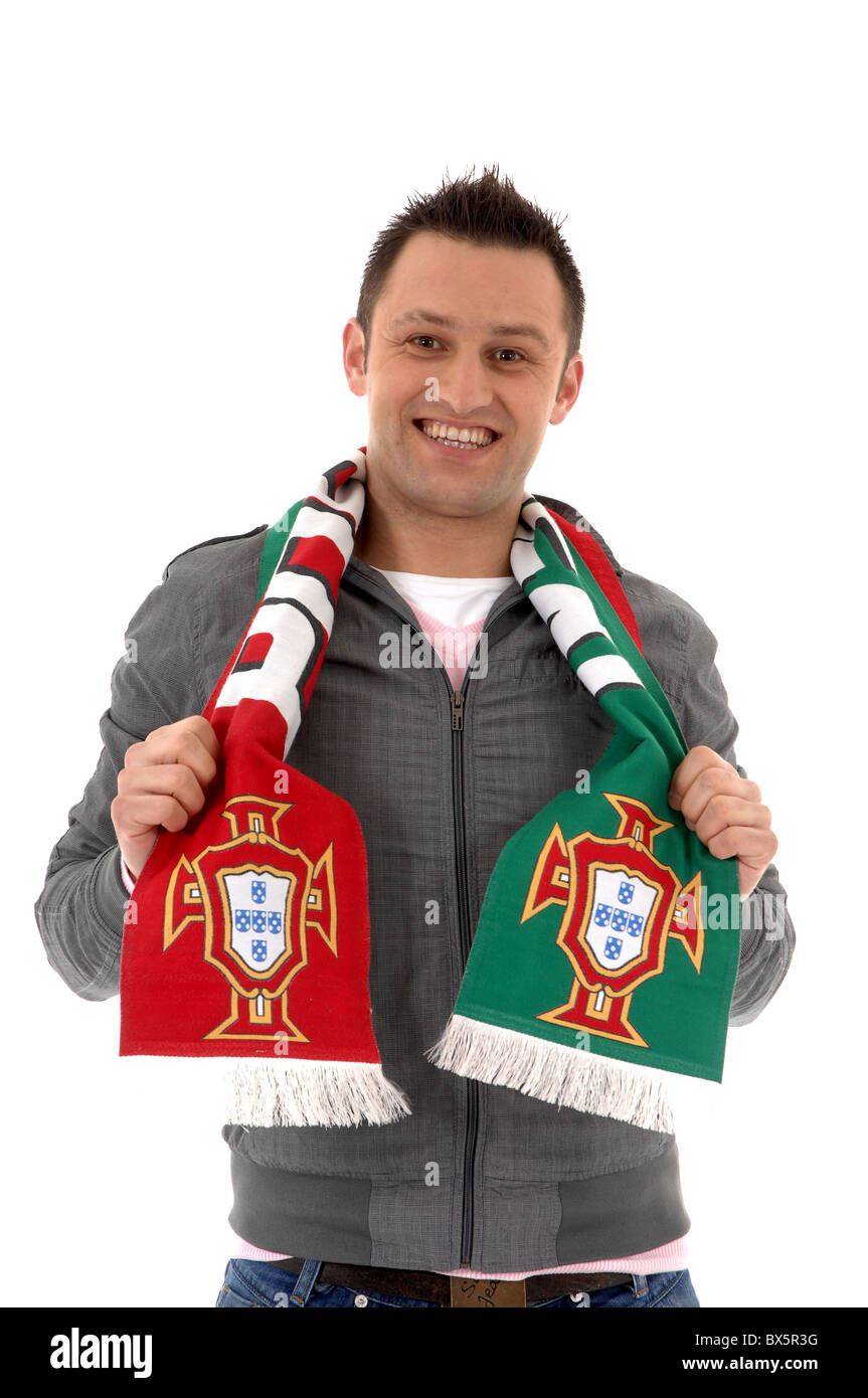 Soccer fans, isolated on white background Stock Photo - Alamy