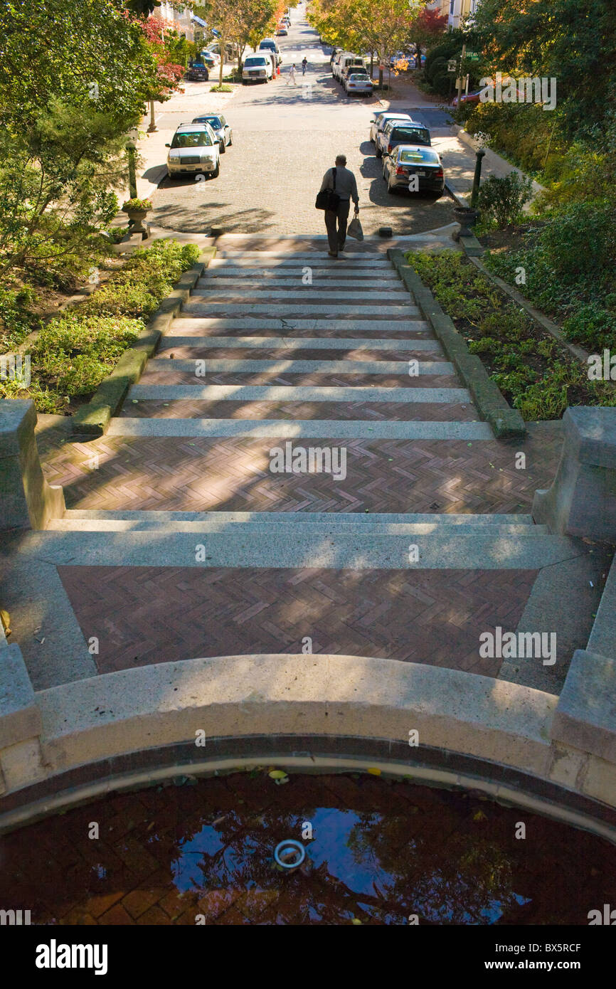 The Spanish Steps near Dupont Circle, Washington, DC Stock Photo - Alamy