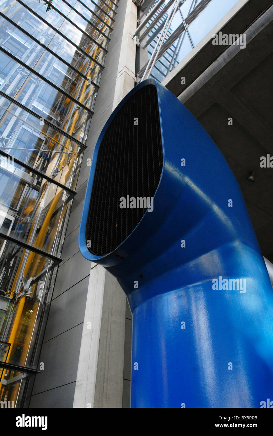 Heating and utility infrastructure on outside of building London UK ...