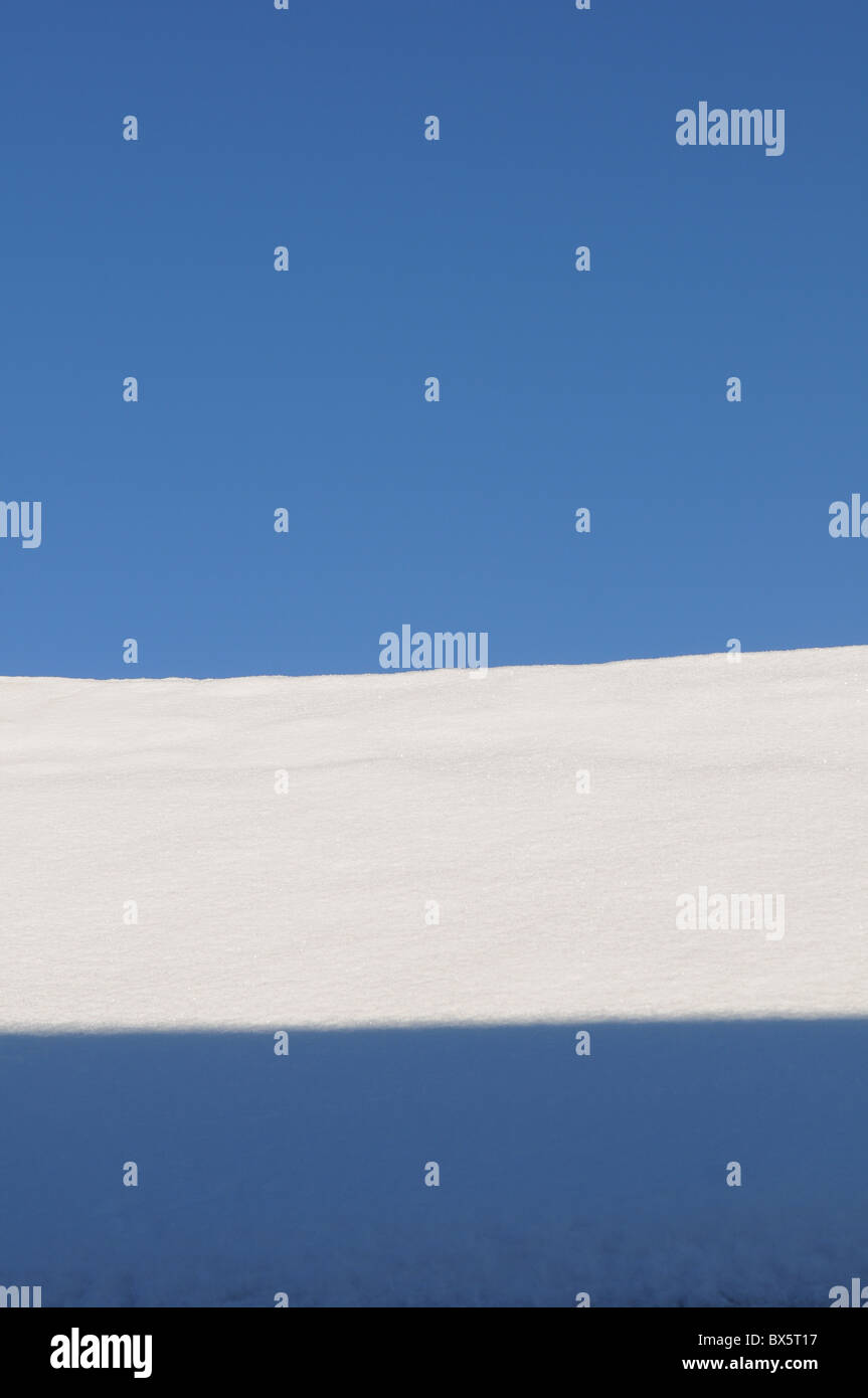 Winter color, sky snow shadow Stock Photo - Alamy