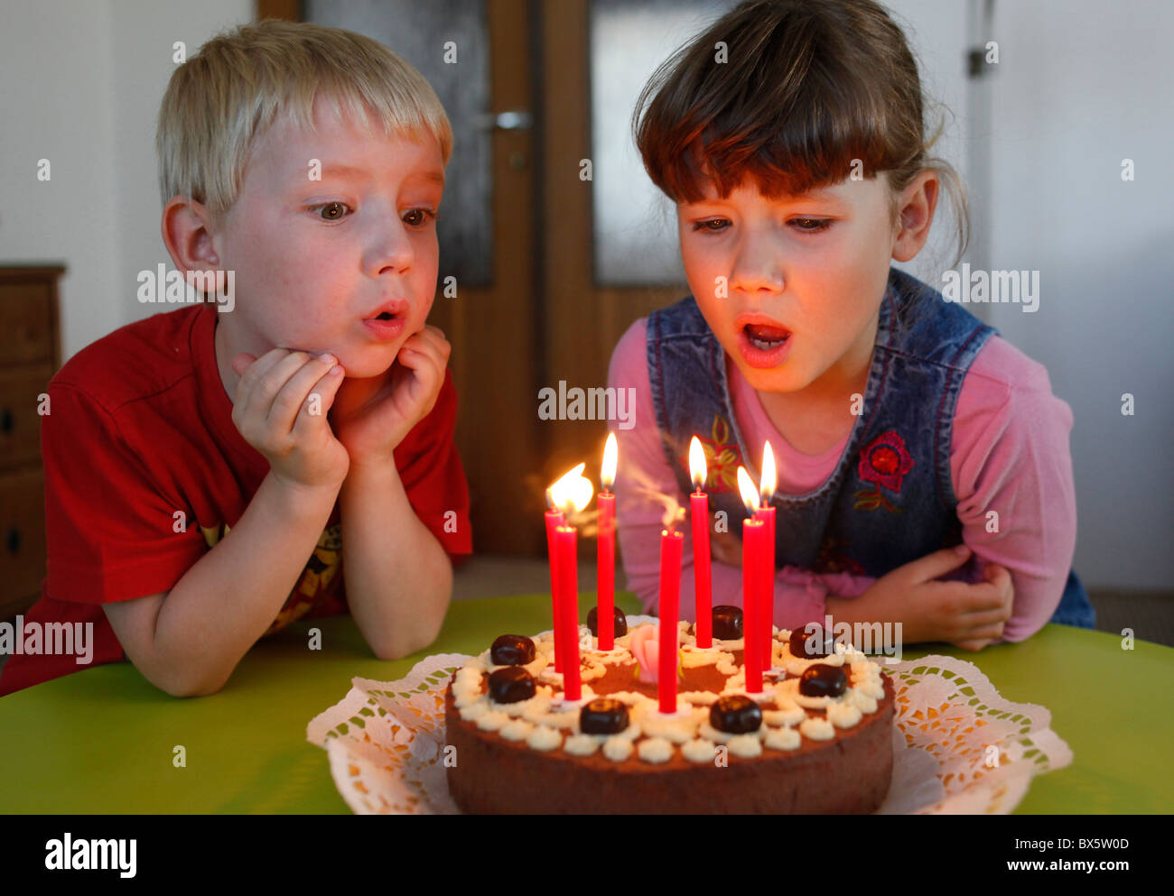 children waiting for a birthday celebration. (CTK Photo/Rene Fluger ...