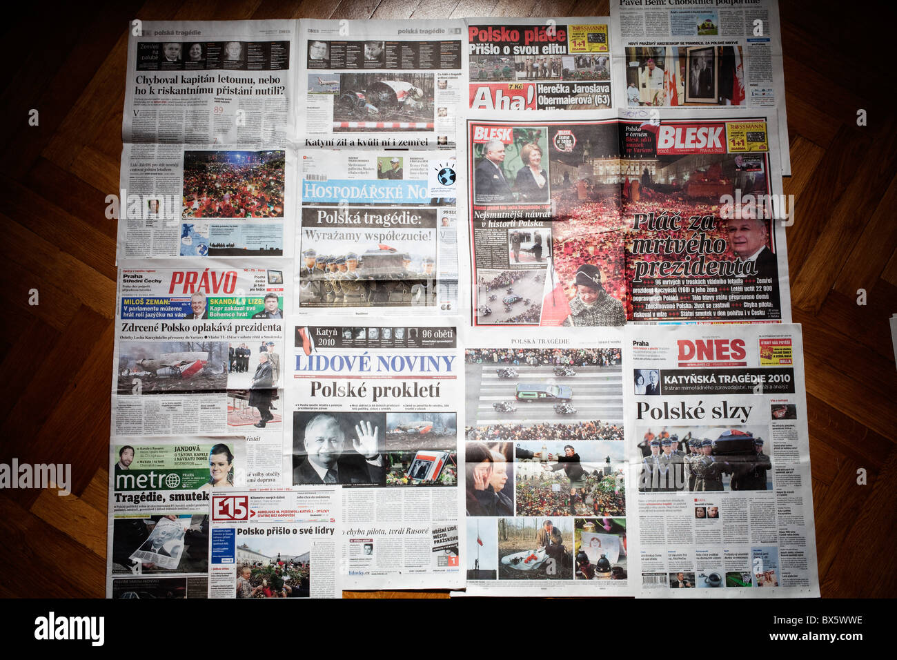 Czech newspapers hi-res stock photography and images - Alamy