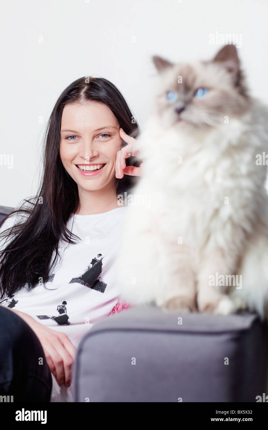 Czech singer and model Iva Fruhlingova poses in her appartment at ...