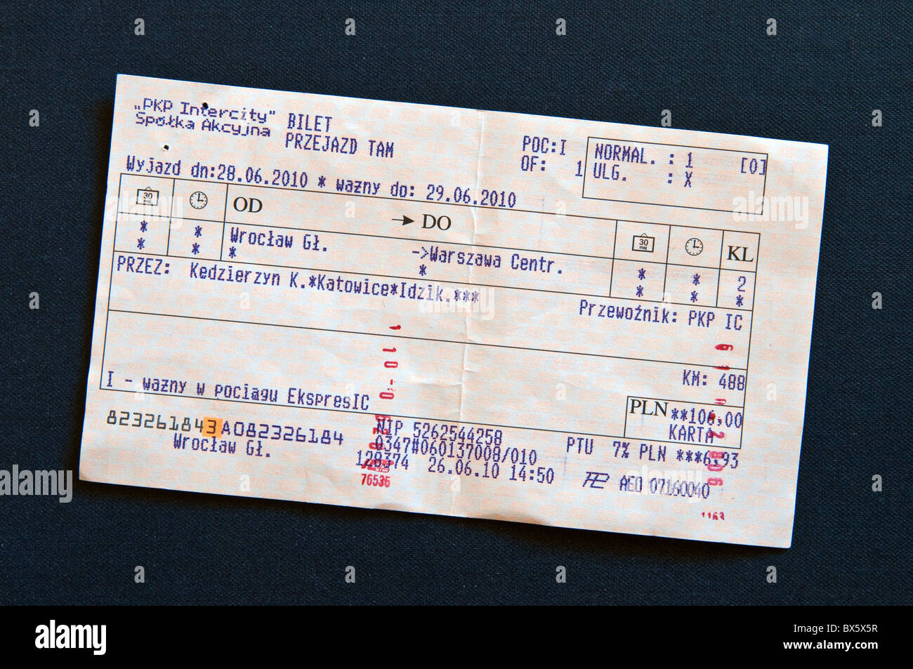 Indian Railways Reservation Ticket