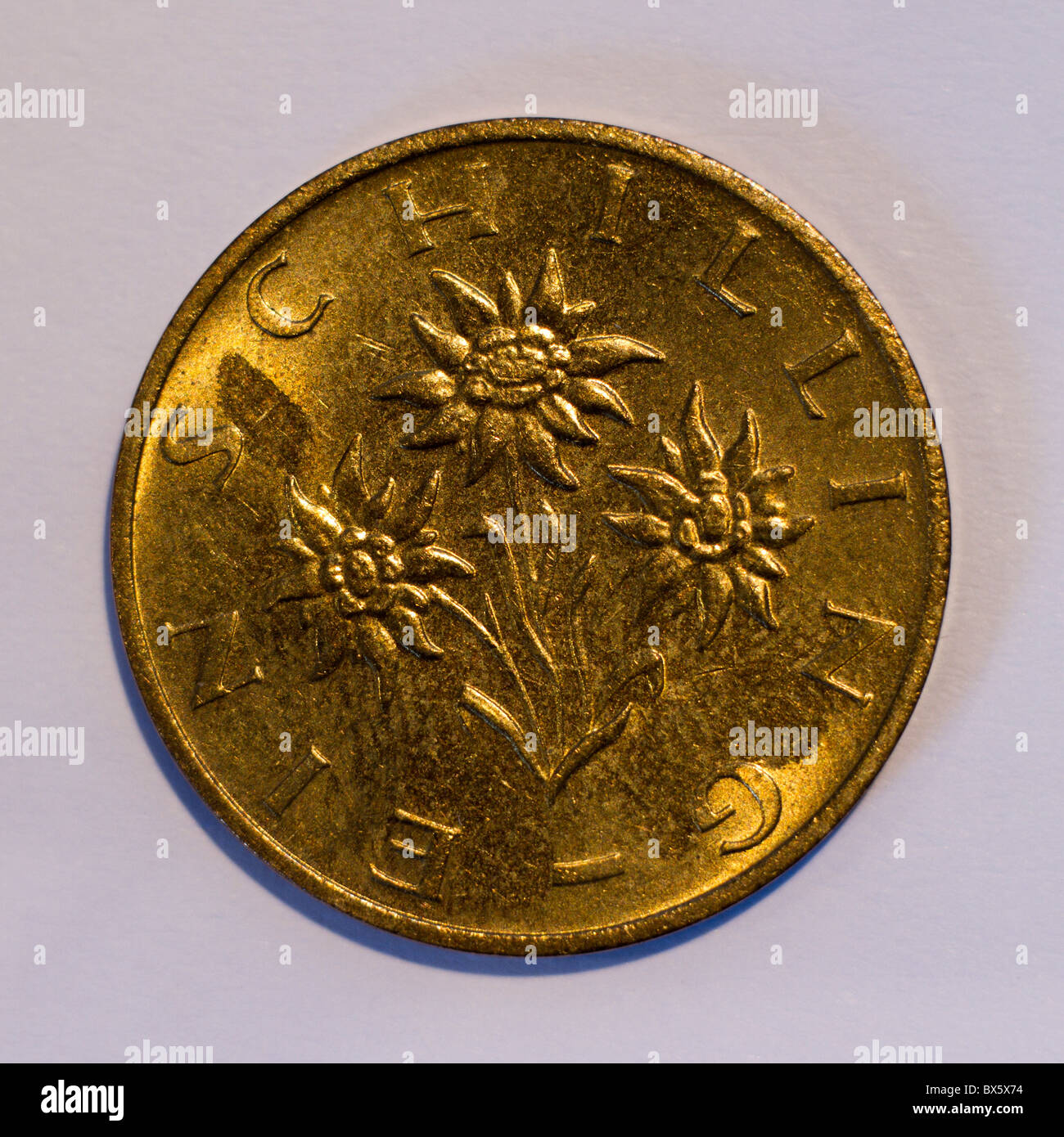 coin Austrian 1 Schilling Stock Photo - Alamy