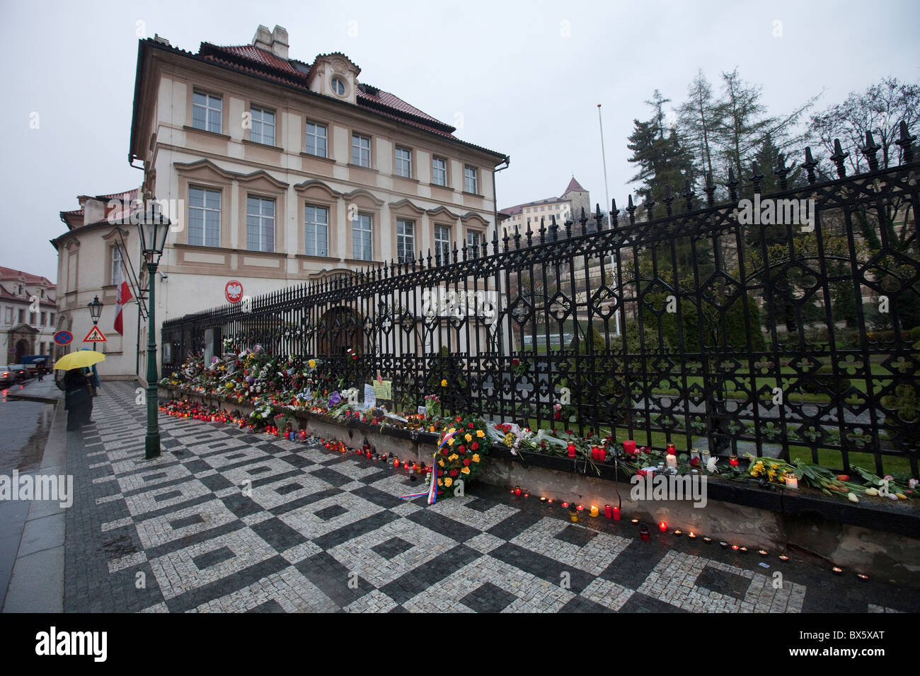 Prague, Polish embassy Stock Photo - Alamy