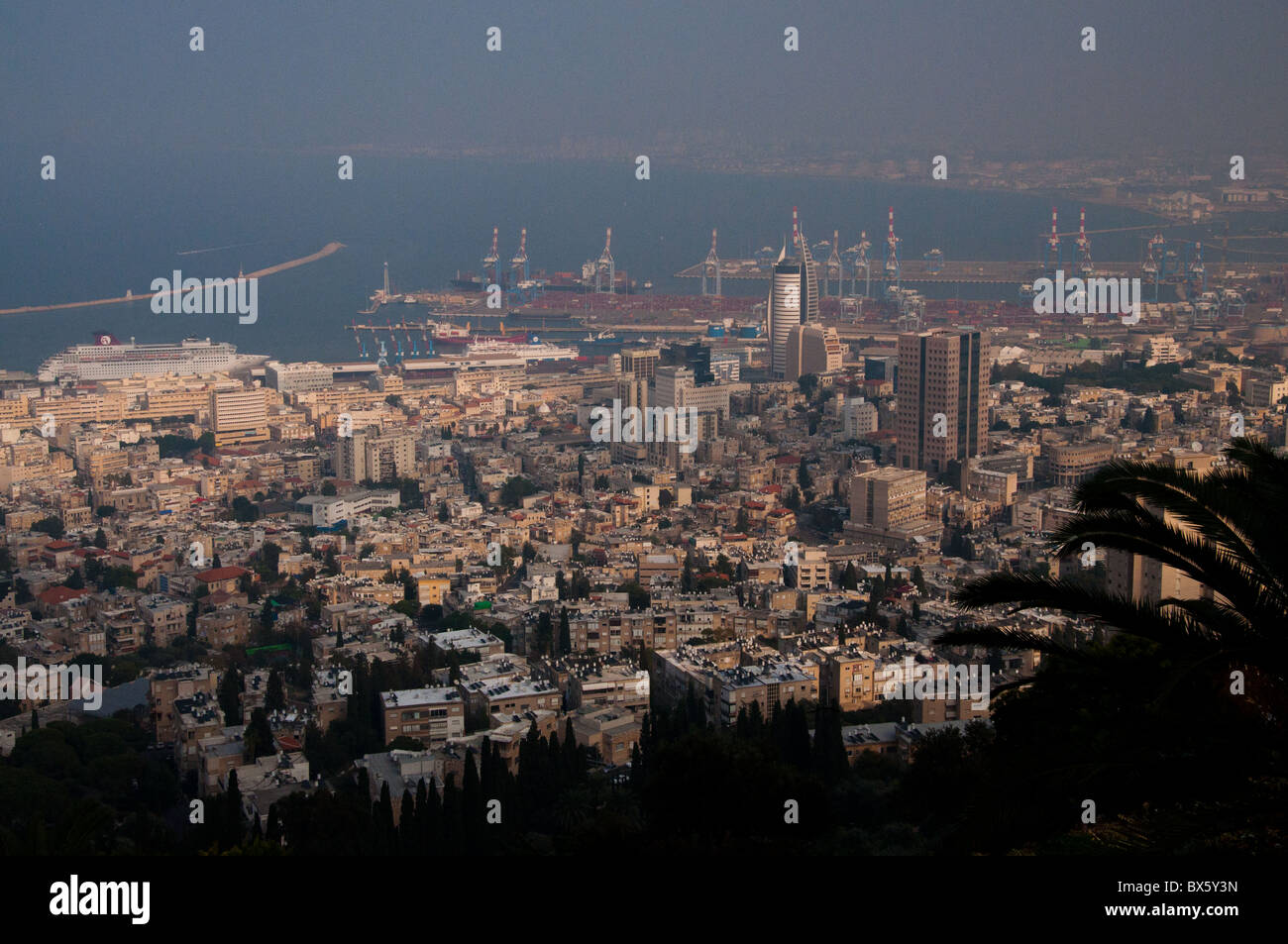 A view of the Haifa harbour in Israel Stock Photo - Alamy