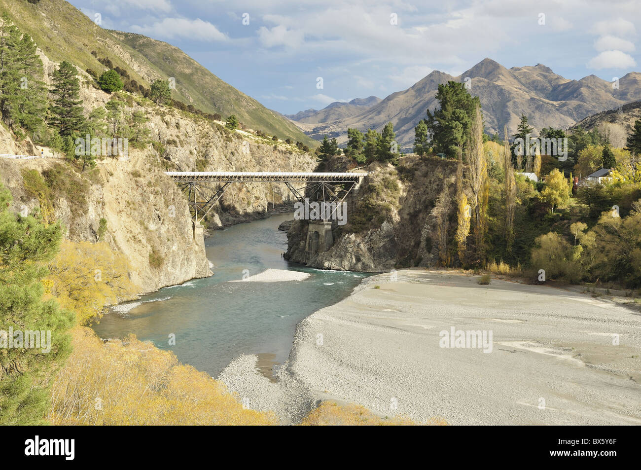 Hanmer River, near Hanmer Springs, Canterbury, South Island, New ...