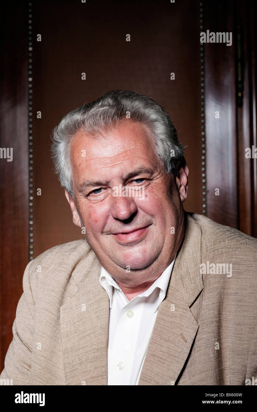 Milos Zeman, politician Stock Photo - Alamy