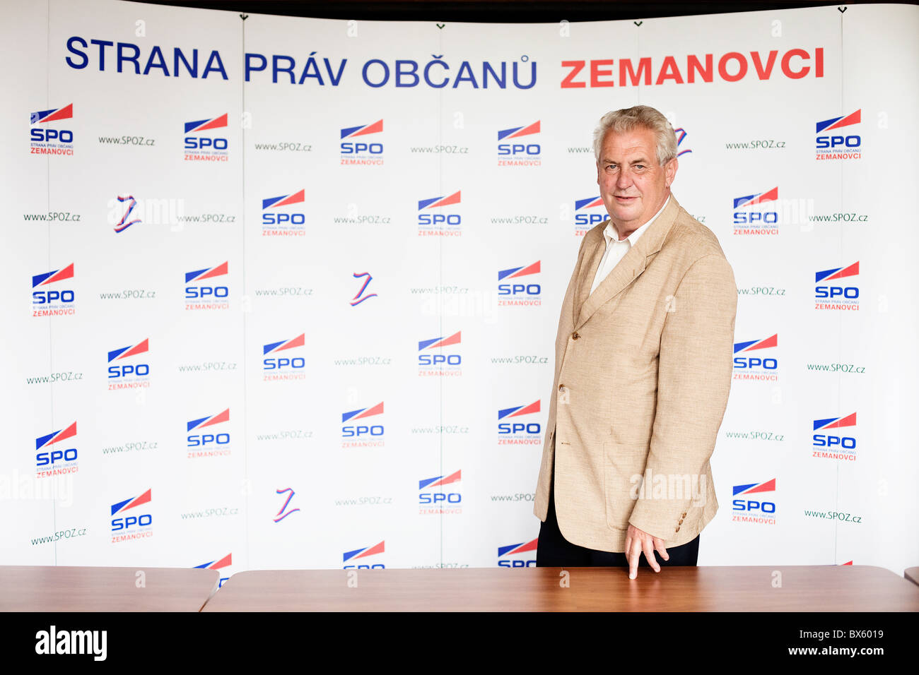 Milos Zeman, politician Stock Photo - Alamy