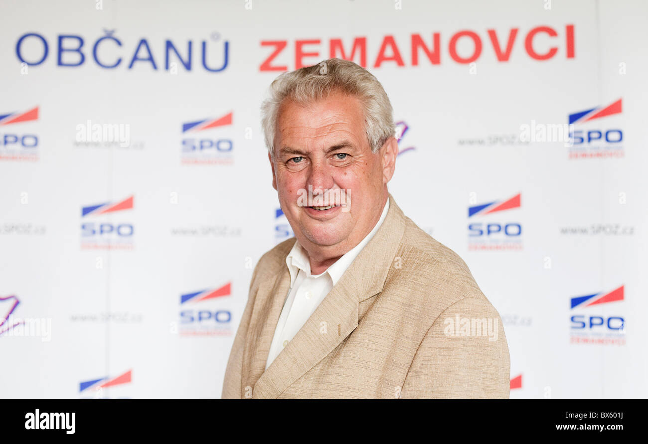 Milos Zeman, politician Stock Photo - Alamy