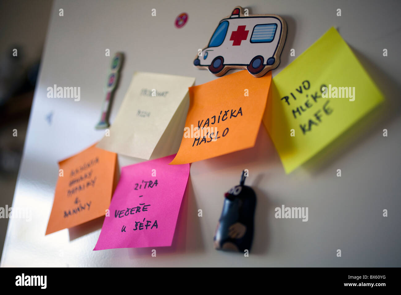 stickies, post-it, notes, reminders Stock Photo - Alamy