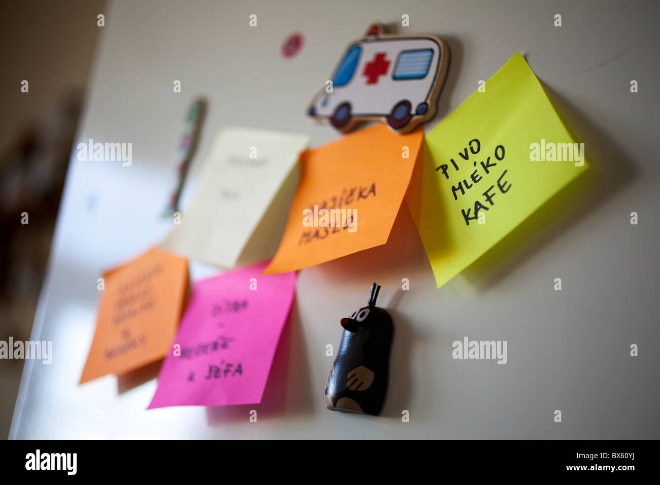 stickies, post-it, notes, reminders Stock Photo - Alamy