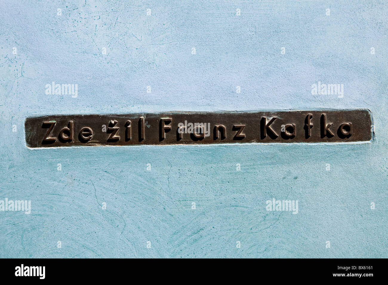 Franz kafka lived here hi-res stock photography and images - Alamy