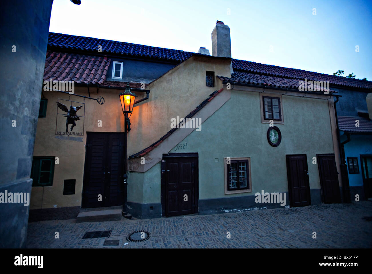 Golden Lane, Prague Castle Stock Photo - Alamy