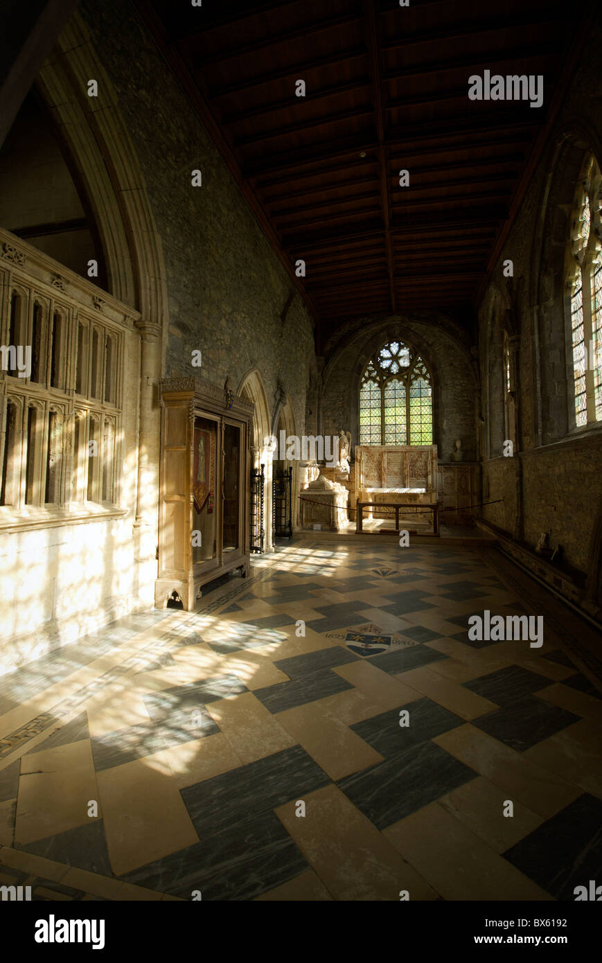 St David's Cathedral Pembrokeshire Wales UK Interior Stock Photo - Alamy