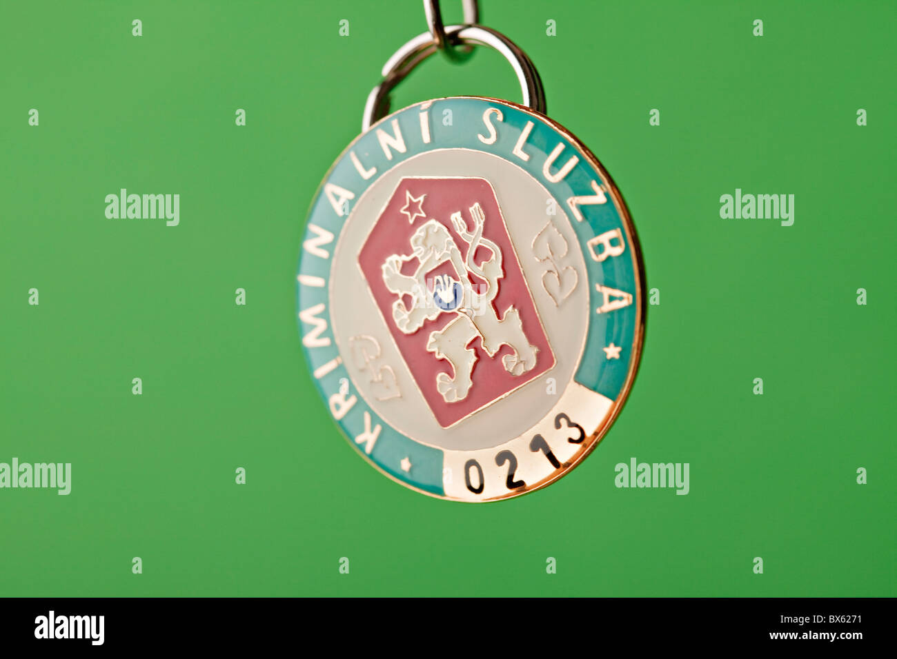 A badge of Czechoslovak police criminal service Stock Photo - Alamy