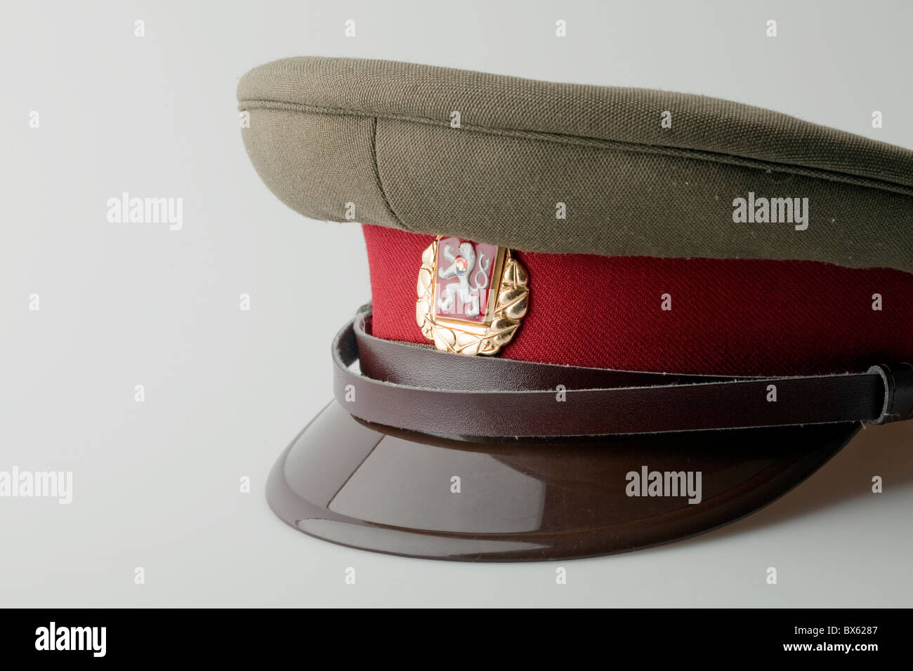 Czechoslovak police cap Stock Photo - Alamy