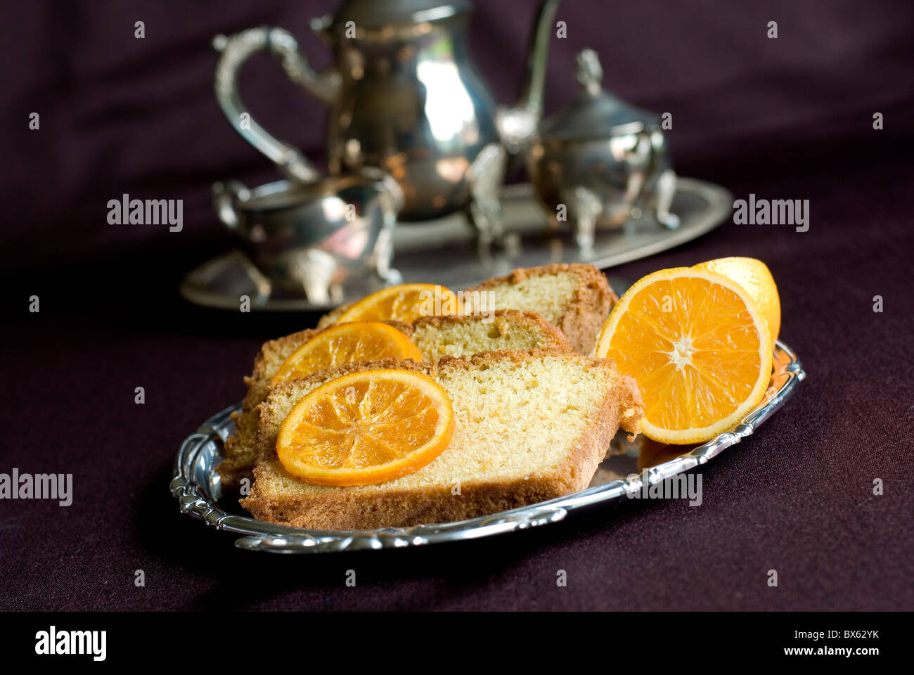 Orange madeira cake Stock Photo - Alamy
