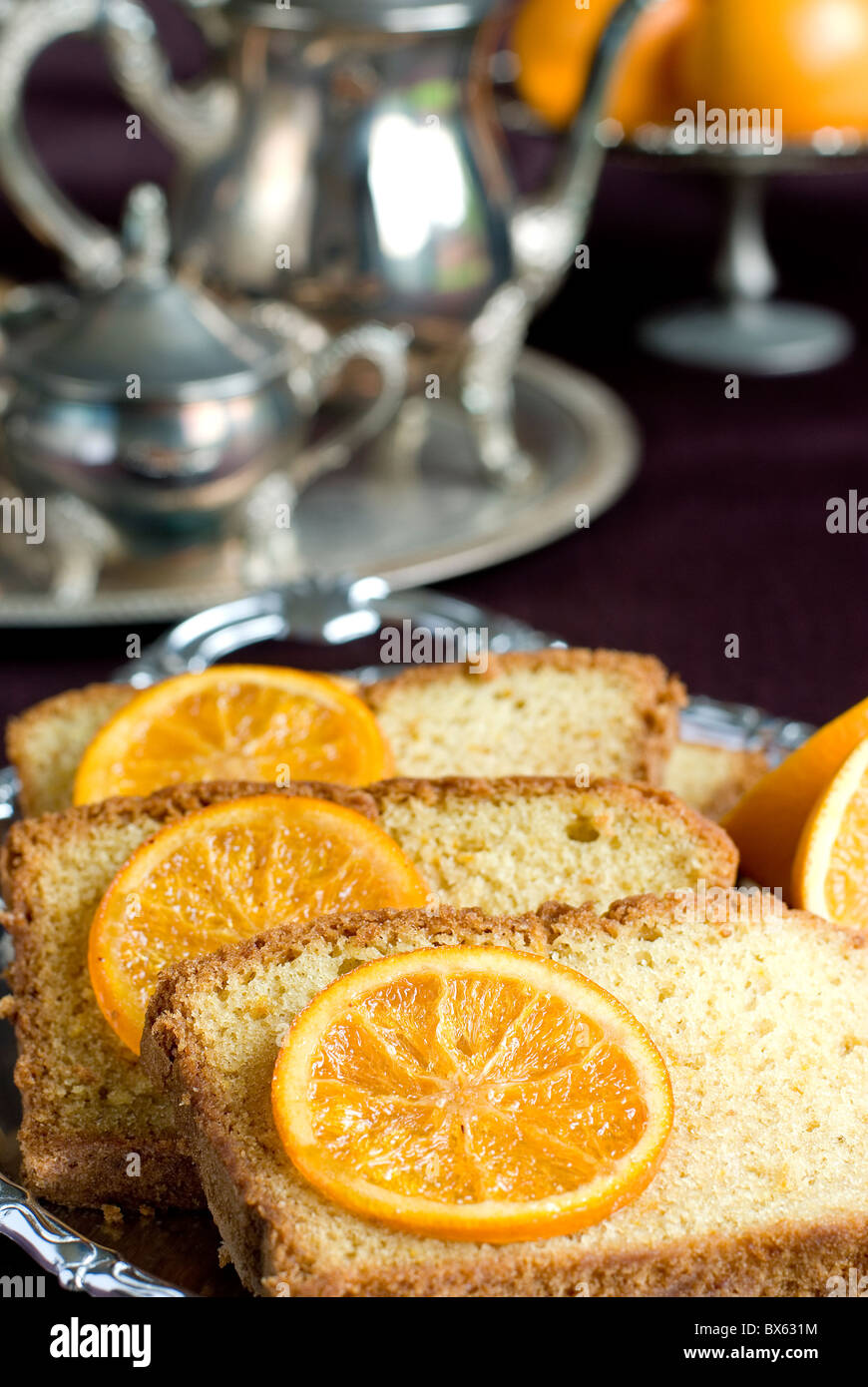 Orange madeira cake Stock Photo - Alamy