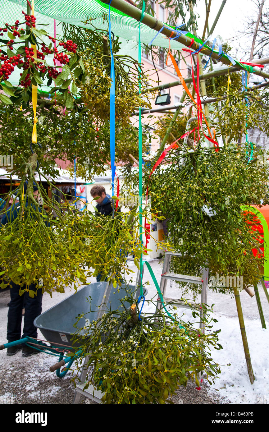 Mistletoe market stall Stock Photo - Alamy