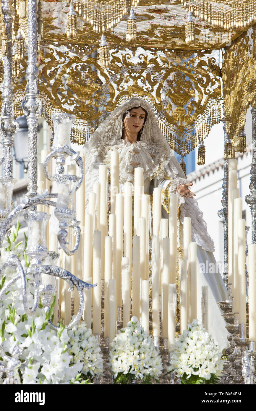 Semana Santa (Holy Week) celebrations, Malaga, Andalucia, Spain, Europe ...