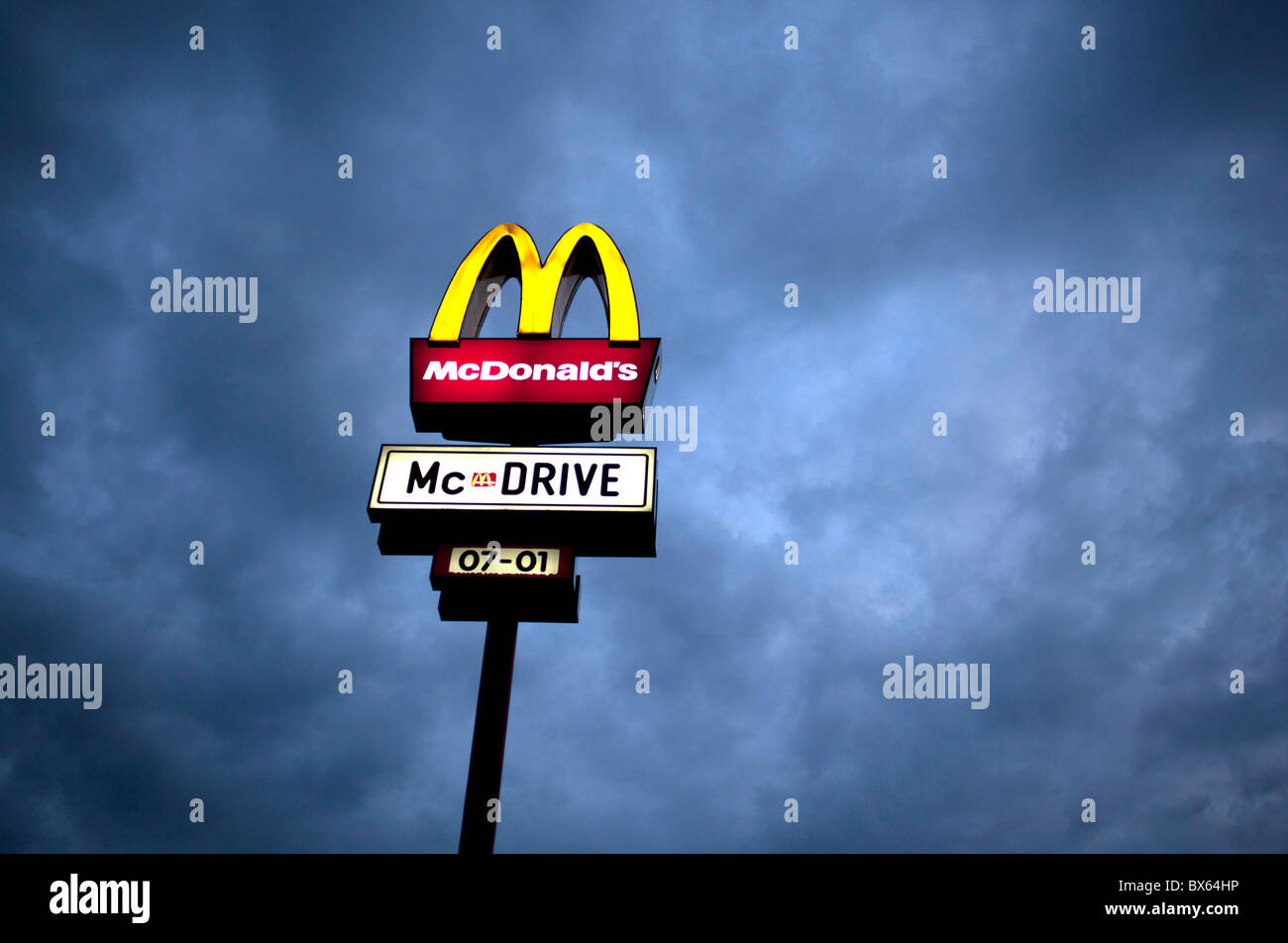 McDonald's, McDrive sign in Prague, Czech Republic Stock Photo - Alamy
