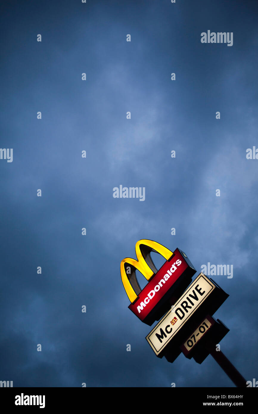 McDonald's, McDrive sign in Prague, Czech Republic Stock Photo - Alamy