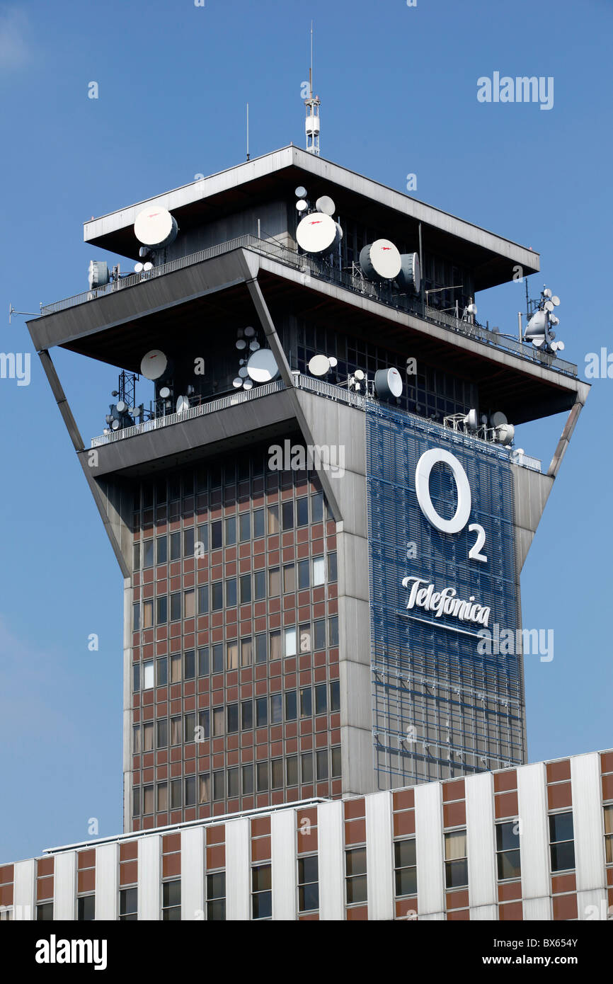 Prague, Czech headquarters of Telefonica O2 in Olsanska Street in ...