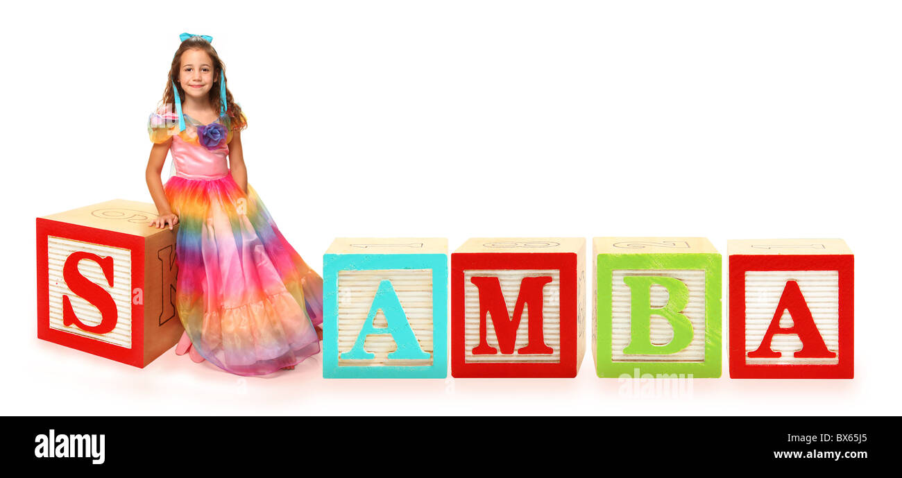 Colorful alphabet blocks spelling the word SAMBA Stock Photo - Alamy