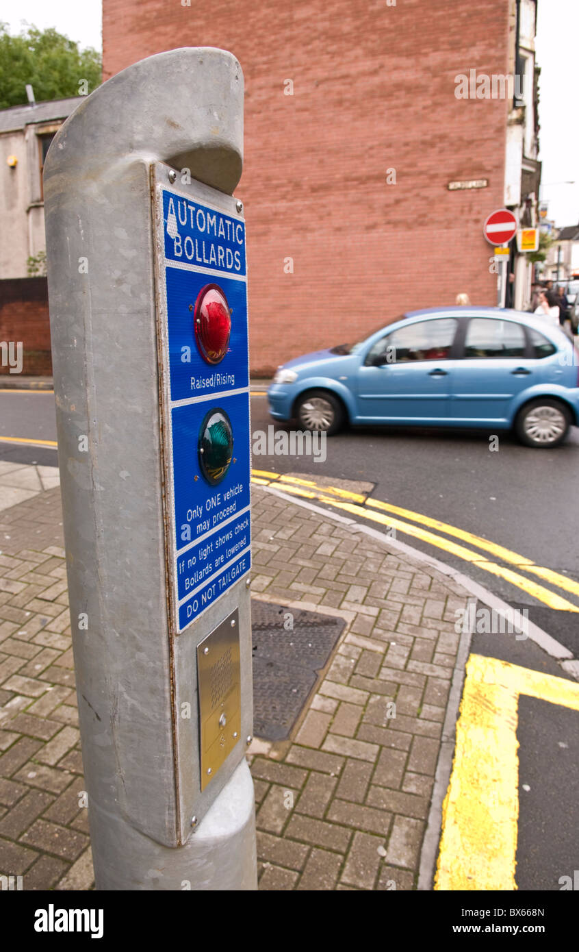 Intercom system for rising bollards to allow traffic into city centre ...
