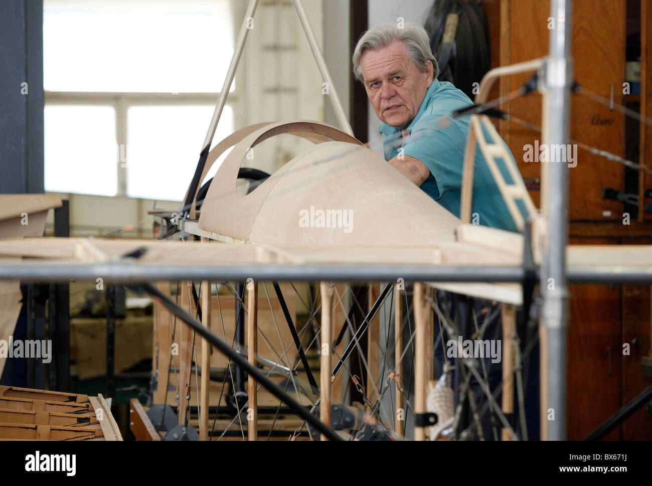 Josef Psenicka, restorer, restaurateur, airplane, historical, Bohemia B ...