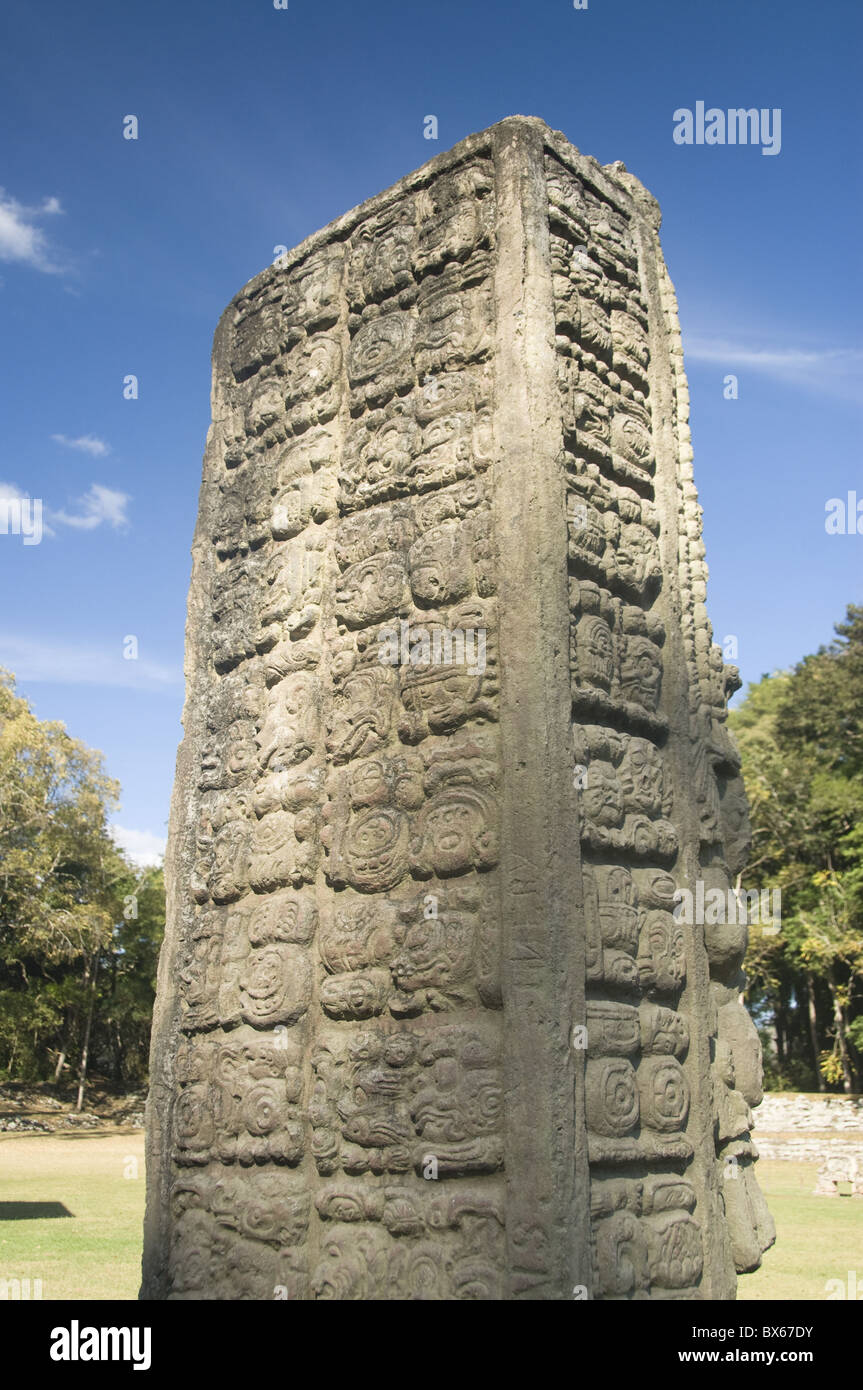 Stela A dating from 731 AD, Copan Archaeological Park, UNESCO World ...