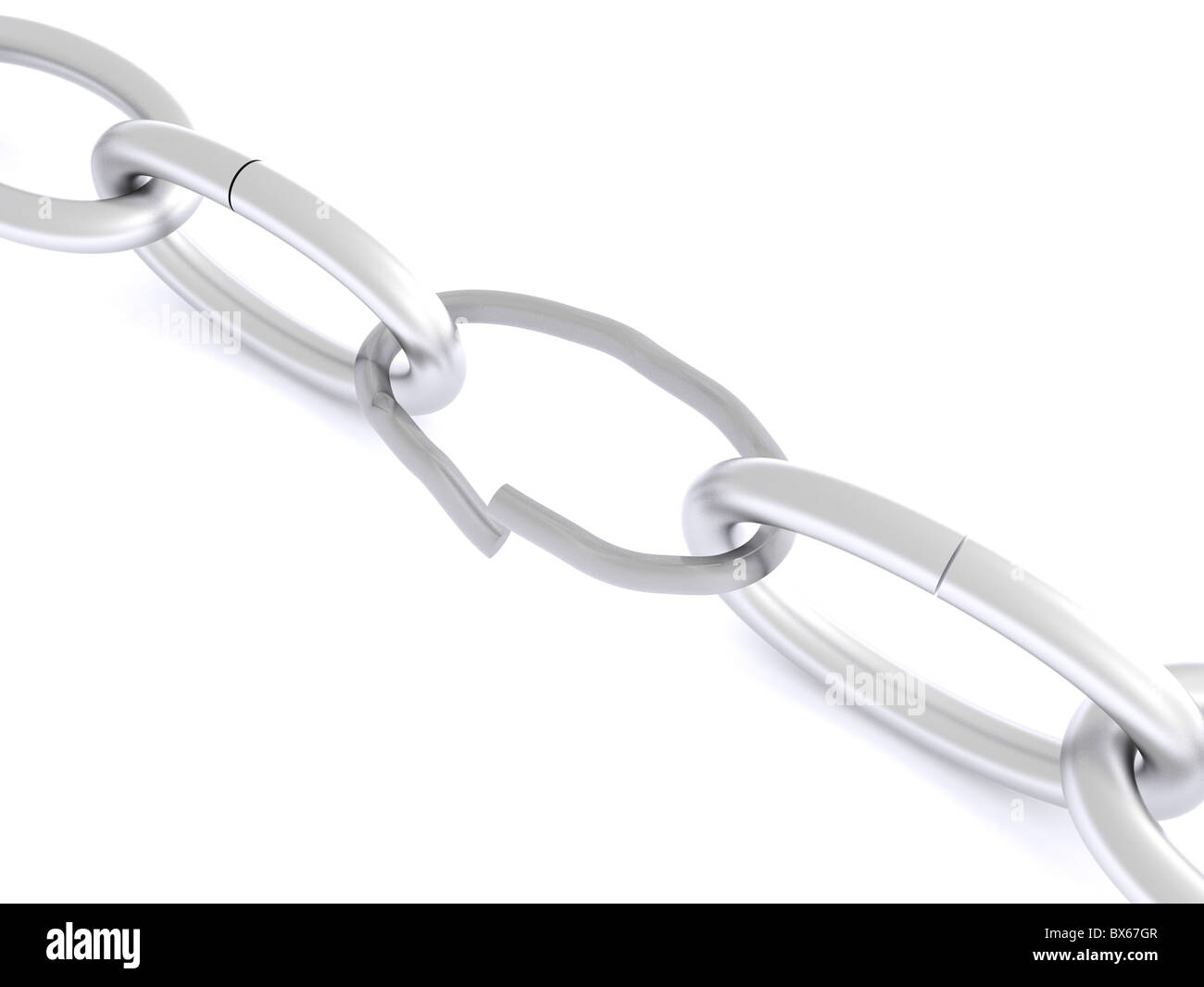 Broken chain isolated icon hi-res stock photography and images - Alamy