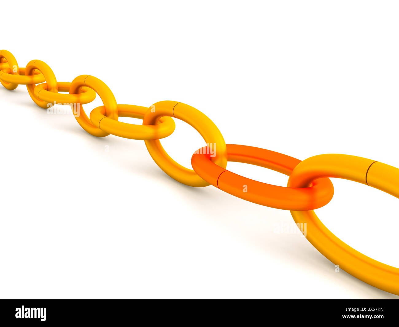 link in chain. 3d Stock Photo - Alamy
