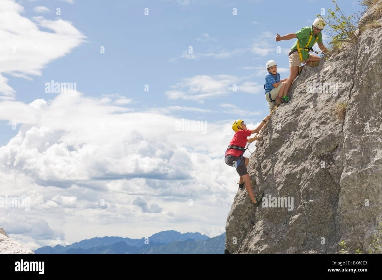 Young Boy Rock Climbing High Resolution Stock Photography and Images ...