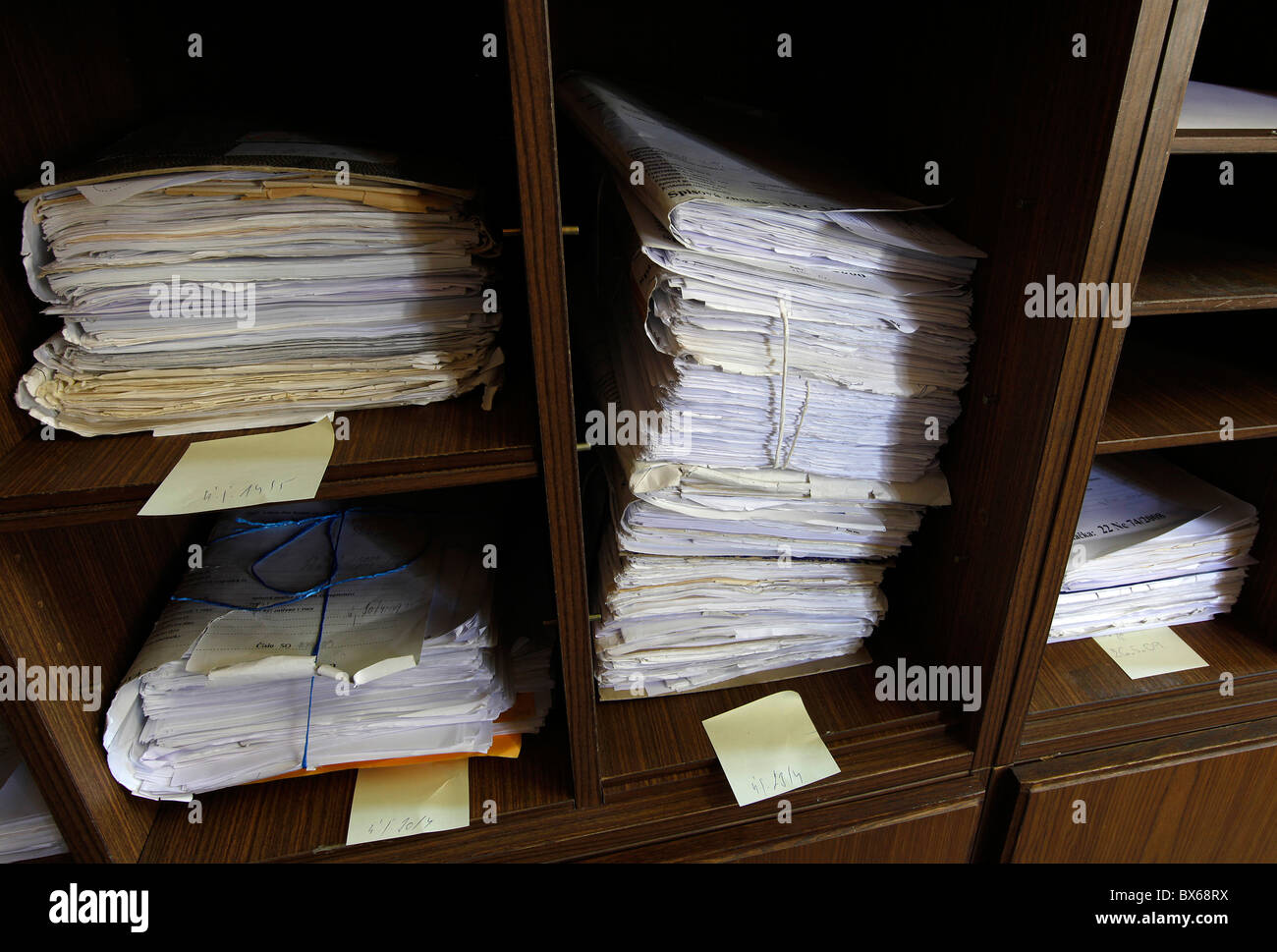 Court documents, shelves, files Stock Photo - Alamy