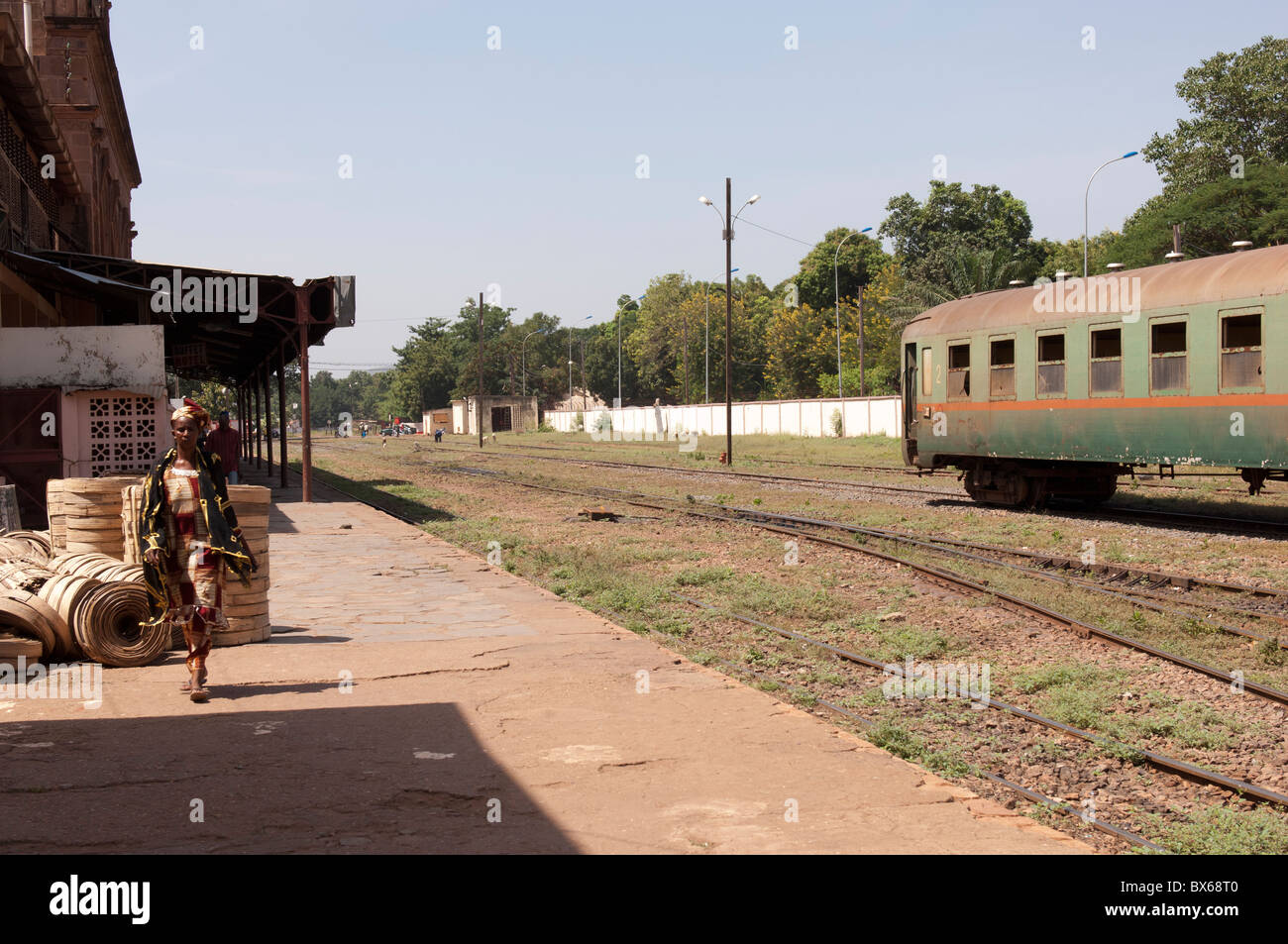 Central railway station in Bamako, Mali, West Africa Stock Photo - Alamy