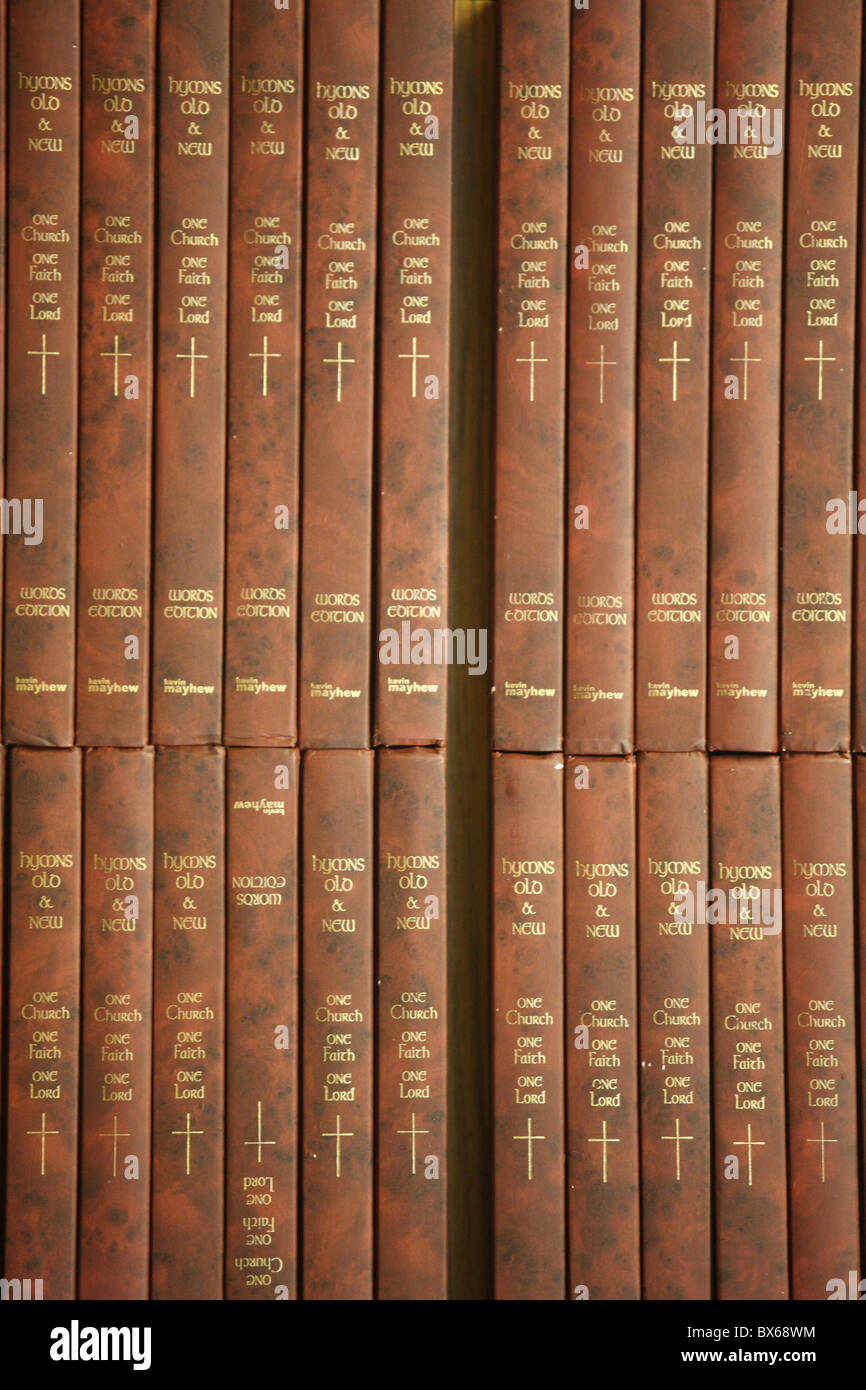 Stacked hymn books hi-res stock photography and images - Alamy