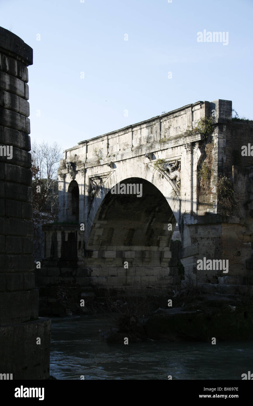 Broken bridge rome hi-res stock photography and images - Alamy