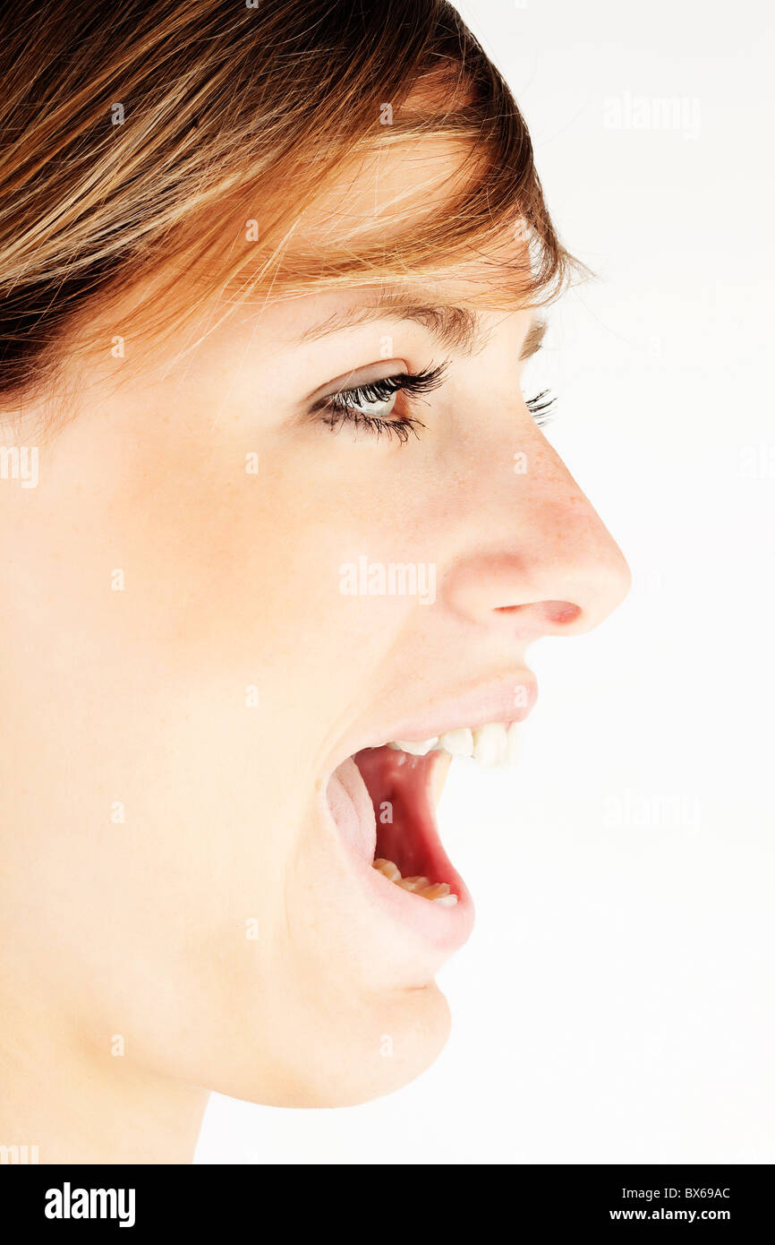 young woman, girl, emotio Stock Photo - Alamy