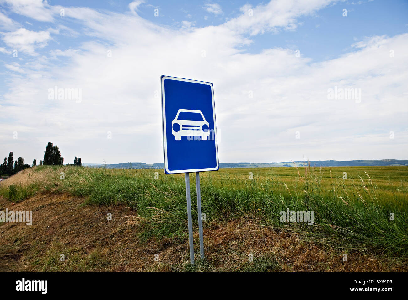 Motor vehicle road sign Stock Photo - Alamy