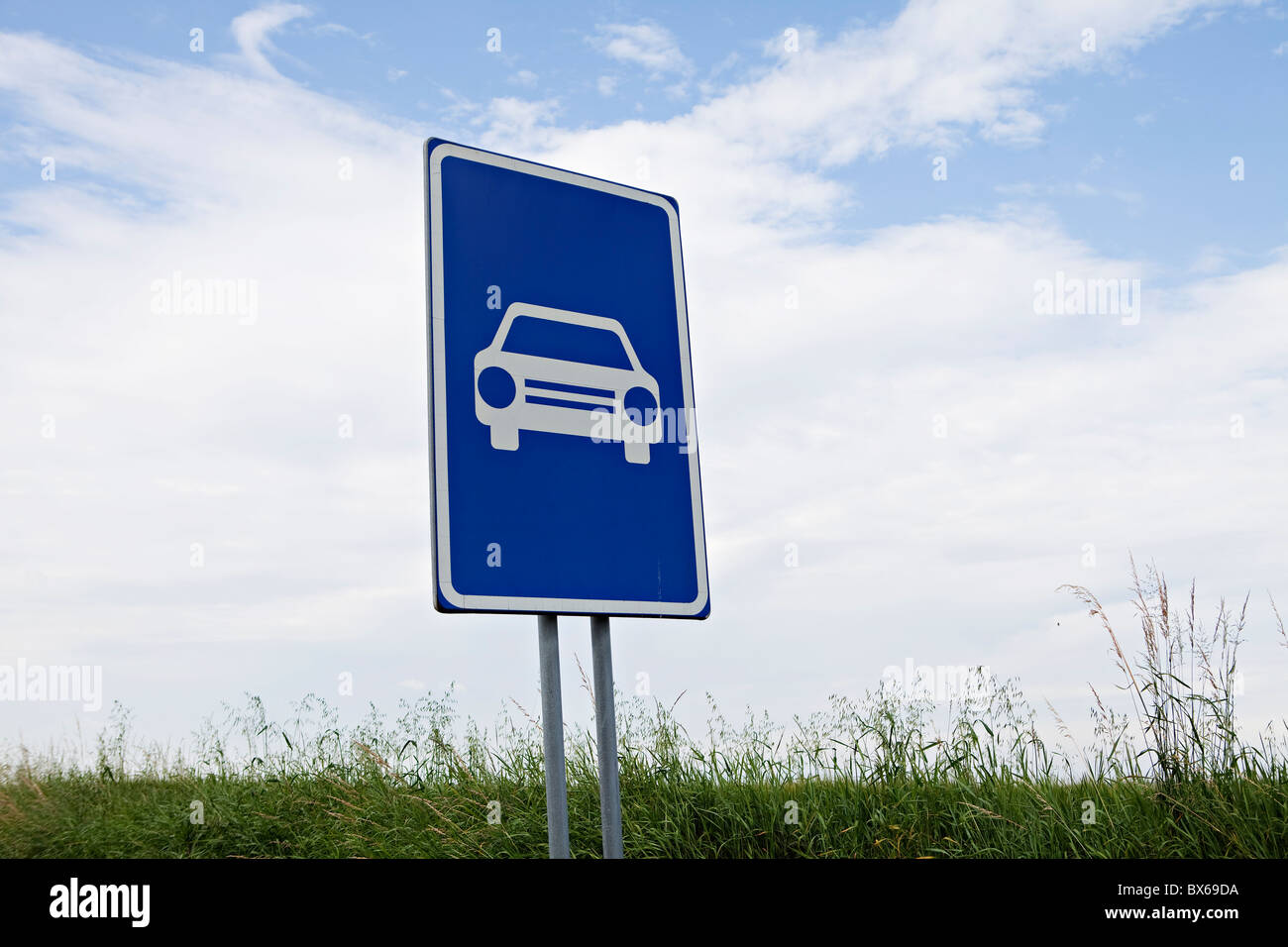 Motor vehicle road sign Stock Photo - Alamy
