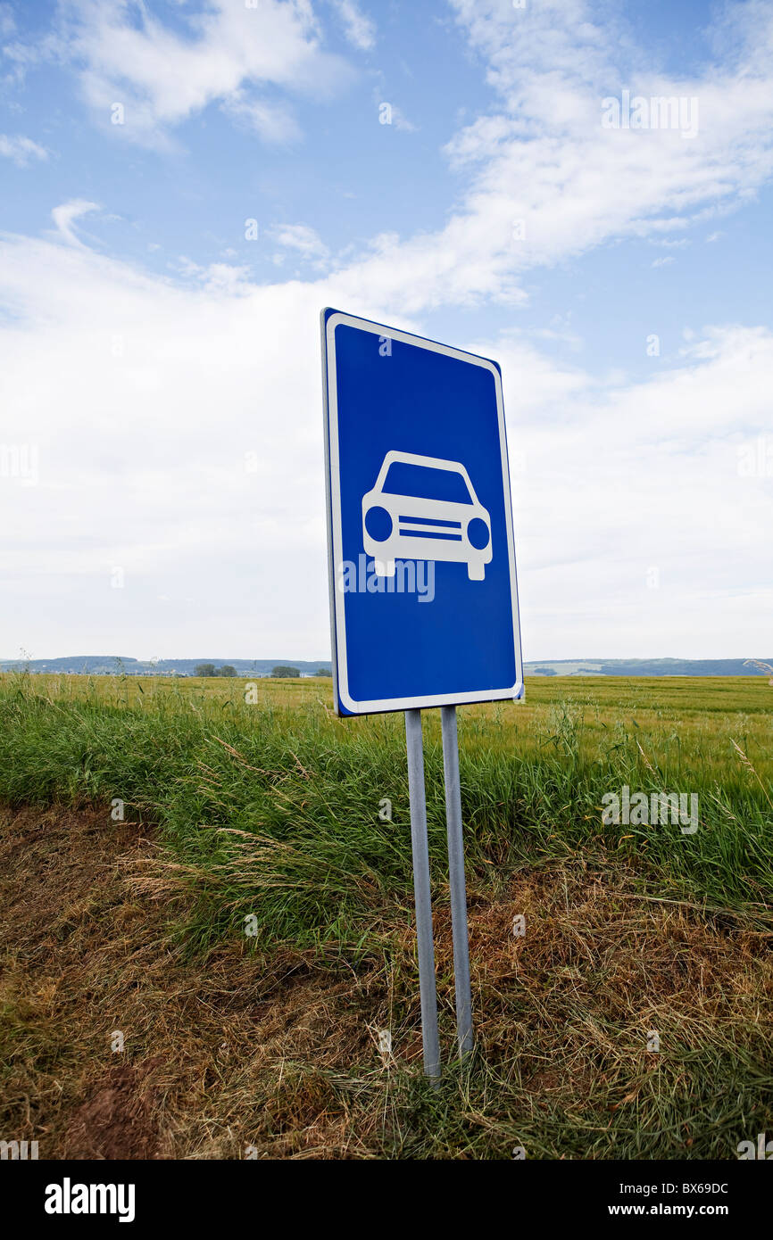 Motor vehicle road sign Stock Photo - Alamy
