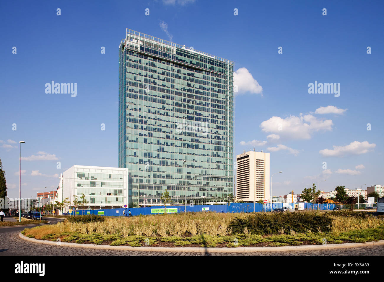 Raiffesenbank high-rise building at Pankrac plain in Prague, Czech ...