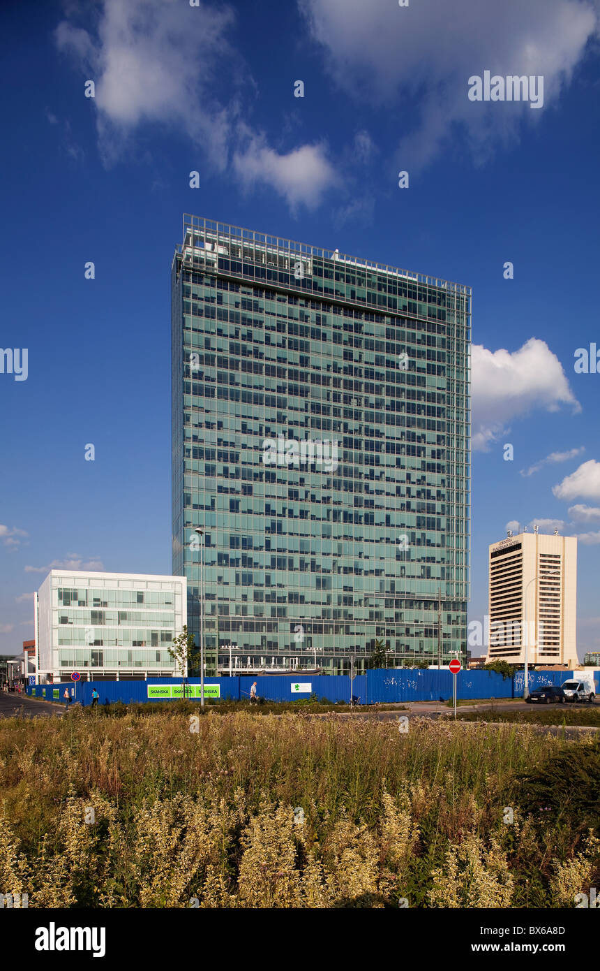 Raiffesenbank high-rise building at Pankrac plain in Prague, Czech ...