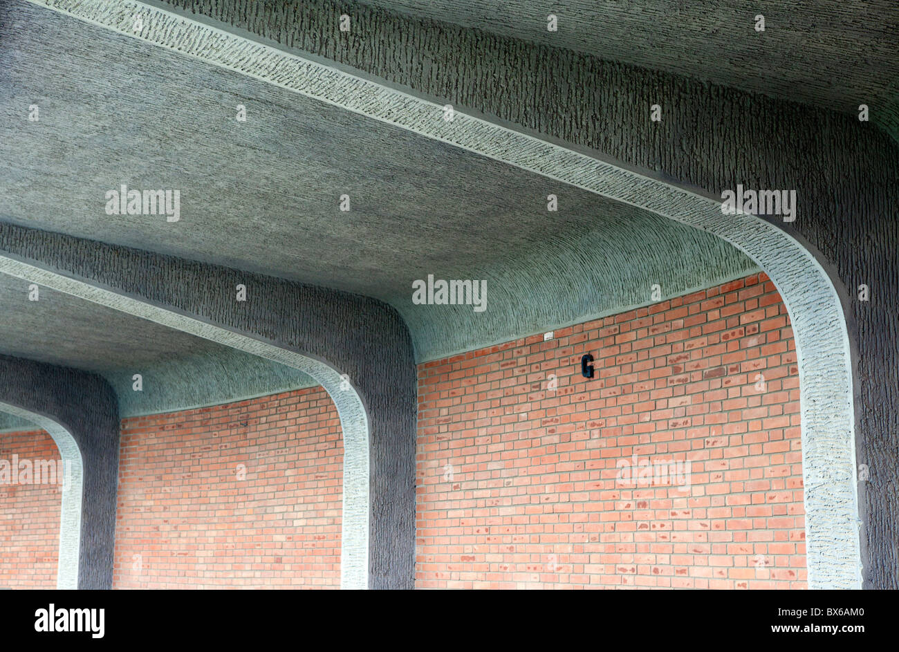 Strahov Stadium in Prague, construction, wall, bricks Stock Photo - Alamy