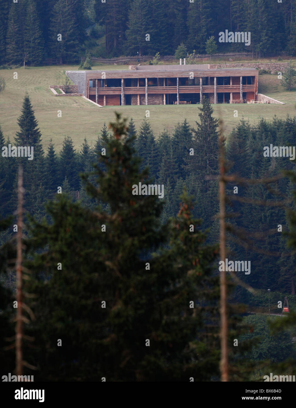 Mansion of the Czech billionaire Zdenek Bakala in Modrava, central part ...